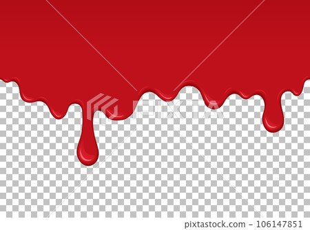 Red dripping slime seamless element - Stock Illustration [106147851 ...