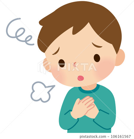 Nervous Child Clipart Character Animation Boy Waving His Hand
