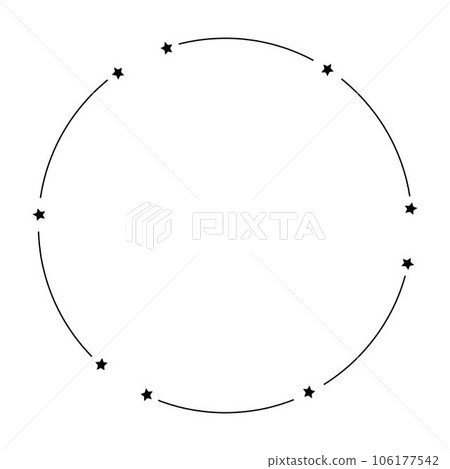 Star frame border horizontal line shape icon...-插圖素材 [106177542] - PIXTA圖庫