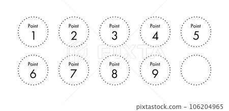 POINT Number icon (label) - Stock Illustration [106204965] - PIXTA