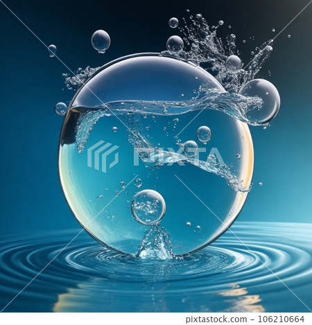 Water and light reflected on the water surface - Stock Illustration ...