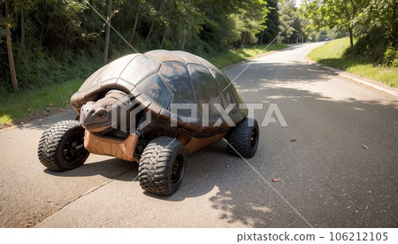 A turtle that can run faster... - Stock Illustration [106212105] - PIXTA