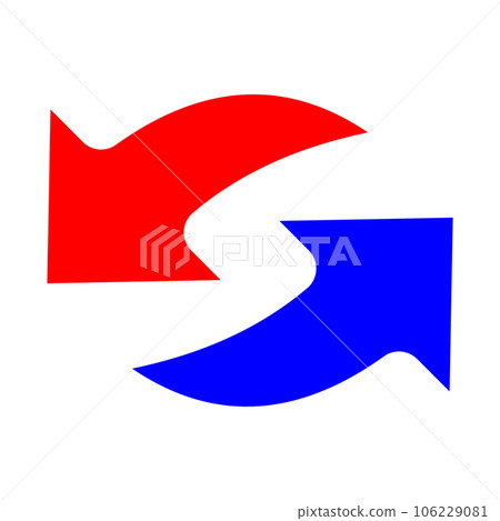 left and right double arrow - Stock Illustration [106229081] - PIXTA