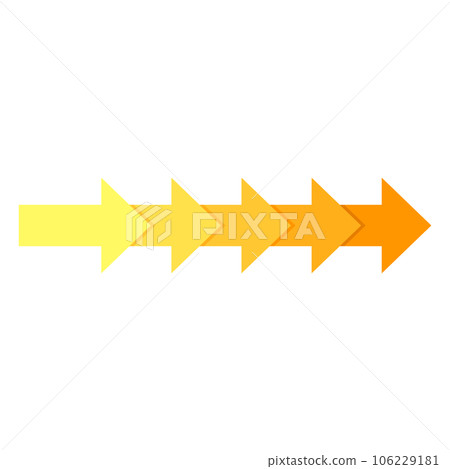 continuous gradient arrow - Stock Illustration [106229181] - PIXTA