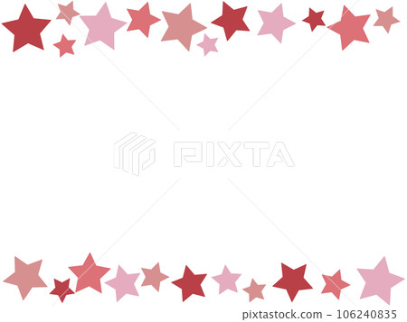 red star frame - Stock Illustration [106240835] - PIXTA