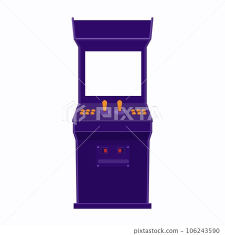 Arcade slot machine game retro automat - Stock Illustration [106243590 ...