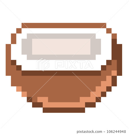 Coconut Pixel Art - Stock Illustration [106244948] - PIXTA