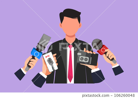 Tv Interview Cartoon