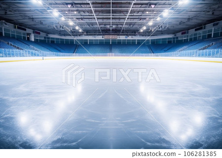 Ice skating rink AI-generated image AI image - Stock Illustration ...