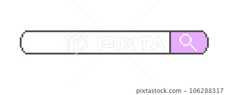 Search bar_pixel picture (purple) - Stock Illustration [106288317] - PIXTA