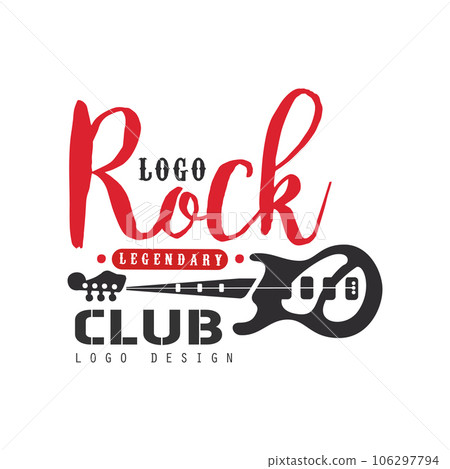 Rock club logo design, can be used for poster,... - Stock Illustration ...