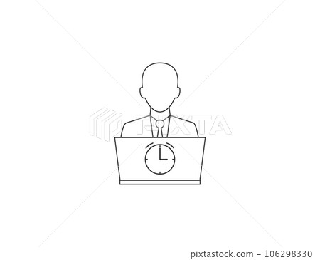 Overtime working icon. Vector illustration. - Stock Illustration ...
