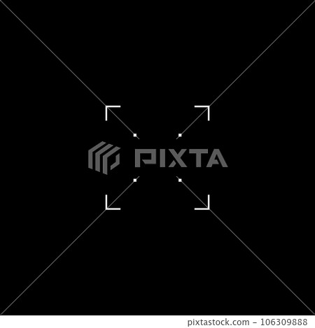 Futuristic square target, aim, sight, HUD... - Stock Illustration ...