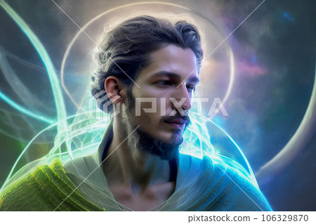 man in the light - Stock Illustration [106329870] - PIXTA