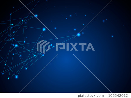dark blue network background - Stock Illustration [106342012] - PIXTA