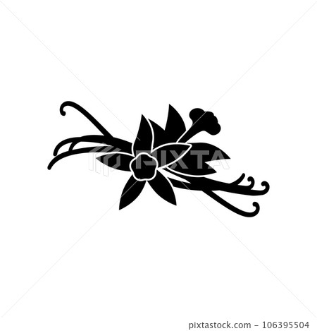 Vanilla Pod Icon, Orchid Bean Sticks, Dry... - Stock Illustration ...
