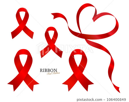 Red Ribbon Classic red ribbon illustration - Stock Illustration ...