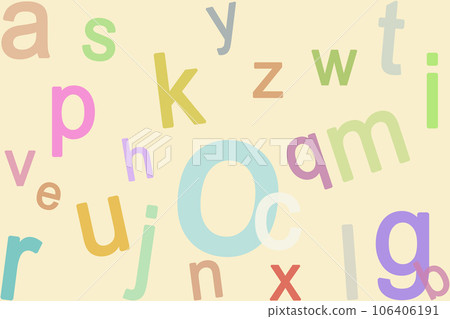 An array of vibrantly multicolor alphabet... - Stock Illustration ...