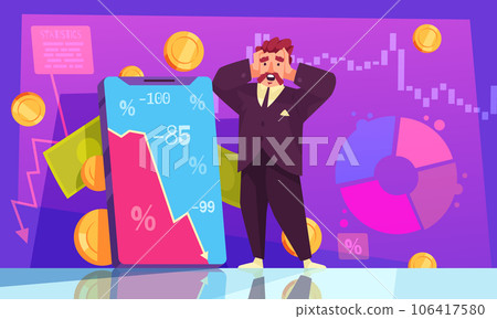 Stock Market Cartoon - Stock Illustration [106417580] - PIXTA