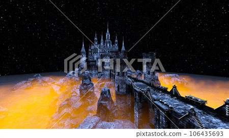 skeleton castle - Stock Illustration [106435693] - PIXTA