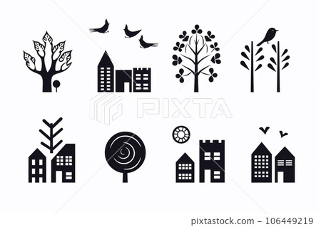 housing pictogram - Stock Illustration [106449219] - PIXTA