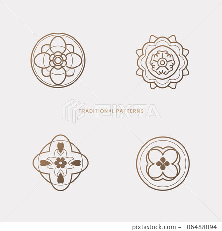 traditional pattern - Stock Illustration [106488094] - PIXTA