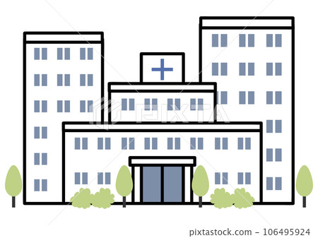 Simple hospital - Stock Illustration [106495924] - PIXTA