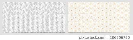 Geometric abstract hemp leaf pattern Japanese... - Stock Illustration ...