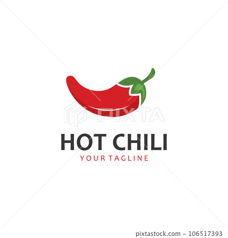 Spicy Red Chilli Logo Icon - Stock Illustration [106517393] - PIXTA