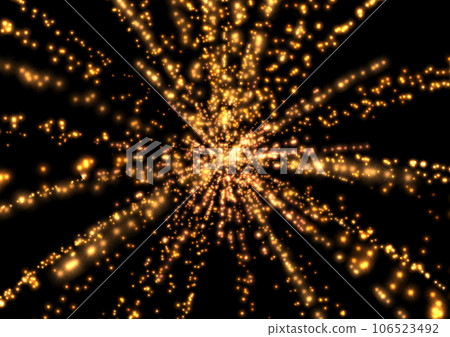 Gold particle diffusion image - Stock Illustration [106523492] - PIXTA