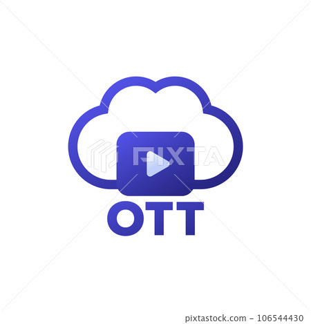 OTT video content platform icon - Stock Illustration [106544430] - PIXTA