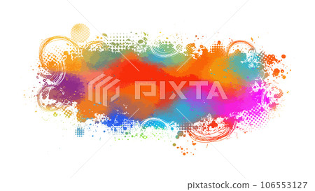 colorful blot on a white background. Vector... - Stock Illustration ...