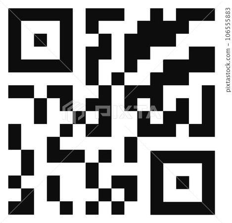 Data matrix template. Qr code black square - Stock Illustration ...