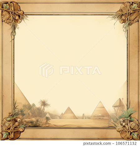 Border design,detail of the ancient... - Stock Illustration [106571132 ...