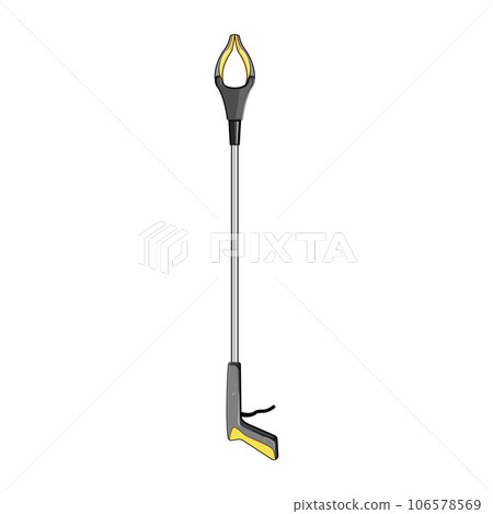 reacher grabber tool cartoon vector illustration - Stock Illustration ...