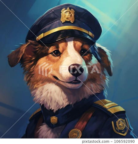 Dog Icon (PFP) | Dog Officer - Stock Illustration [106592090] - PIXTA