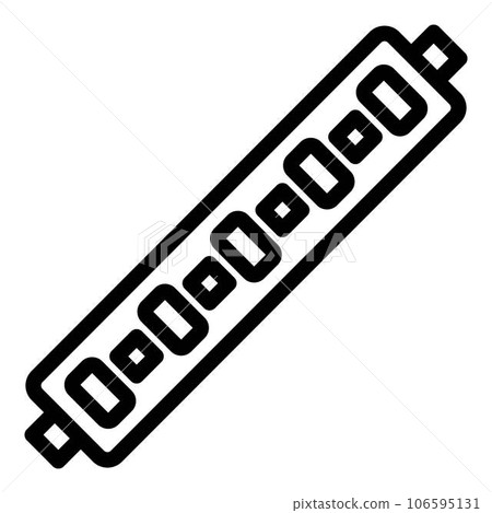 Led strip effect icon. Outline led strip effect... - Stock Illustration ...