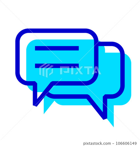 Two color style icons representing content, chat - Stock Illustration ...