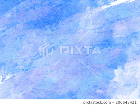 Cold watercolor style blue, light blue and... - Stock Illustration ...