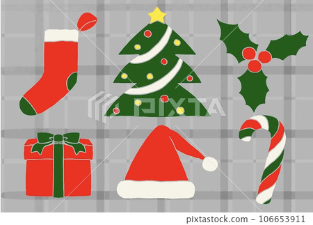 Christmas simple illustration card - Stock Illustration [106653911] - PIXTA
