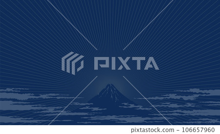 Navy blue Japanese style cloud design background - Stock Illustration ...