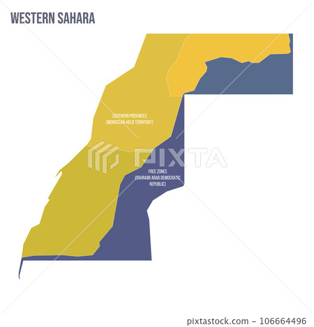 Western Sahara Political Map