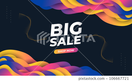 Sale Discount Banner Design Template. Big Sale... - Stock Illustration ...