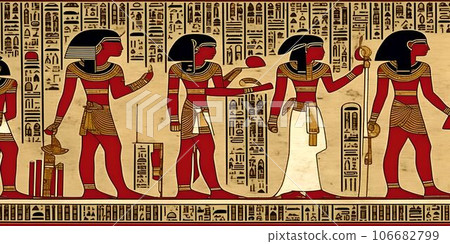 埃及壁畫插圖-插圖素材 [106682799] - PIXTA圖庫