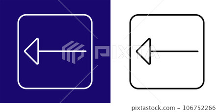 The pathfinding icon is in the form of an arrow... - Stock Illustration ...