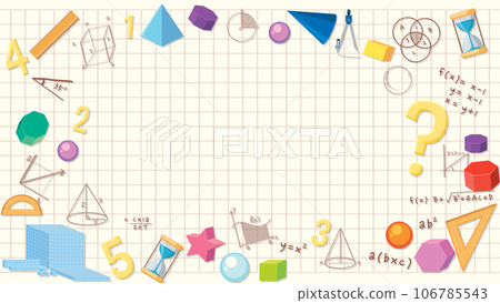 Colorful Border Designs About Mathematics