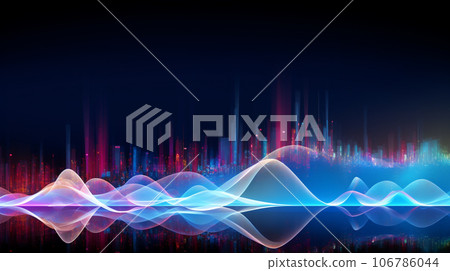 Internet wave signal background. Technology... - Stock Illustration ...