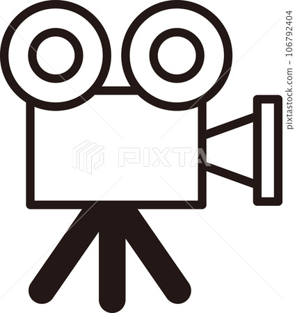simple movie projector icon - Stock Illustration [106792404] - PIXTA