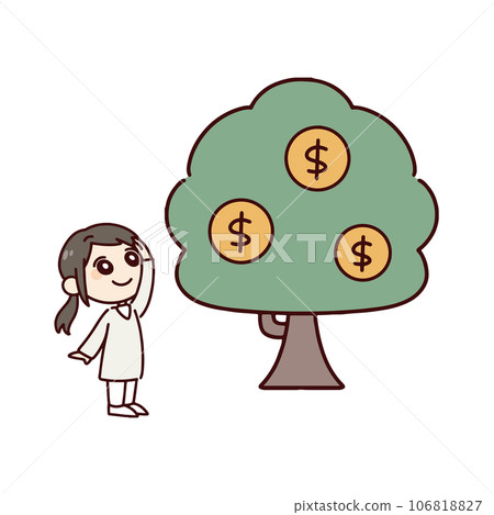 Image illustration of growing money - Stock Illustration [106818827 ...