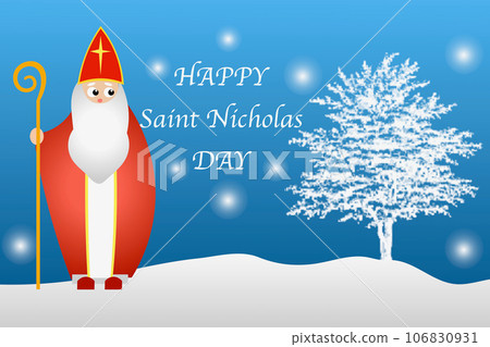St. Nicholas Day (December 6th Memorial Day) - Stock Illustration ...